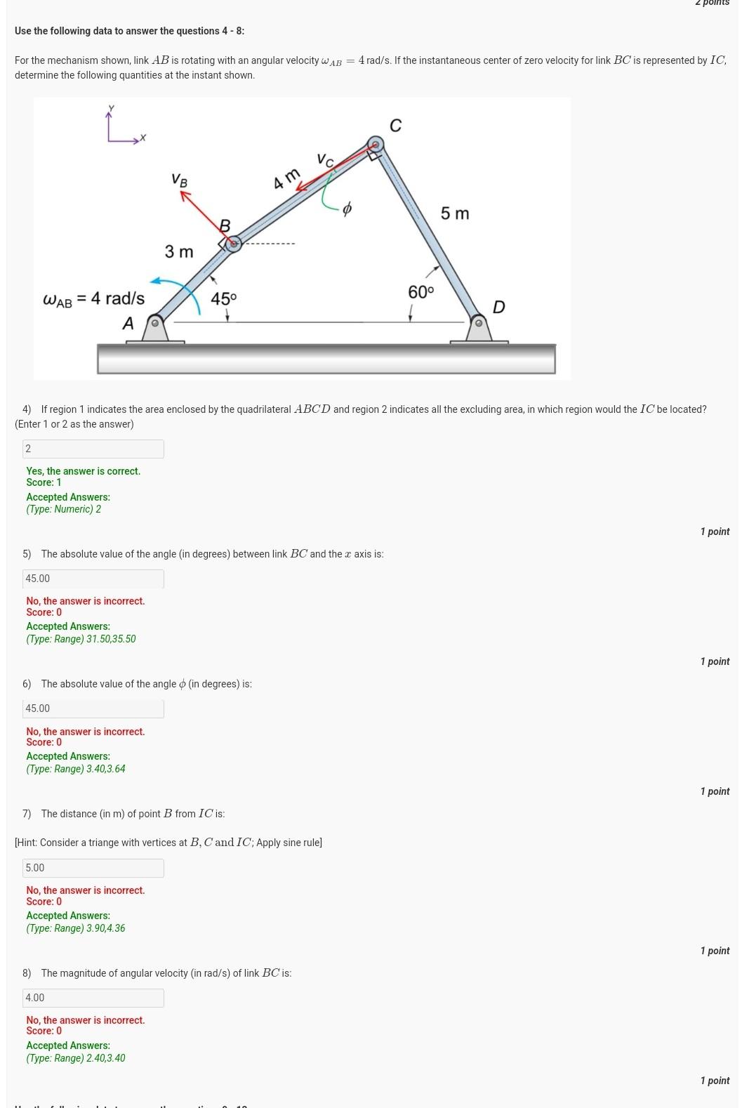Solved Use the following data to answer the questions 4 - 8: | Chegg.com