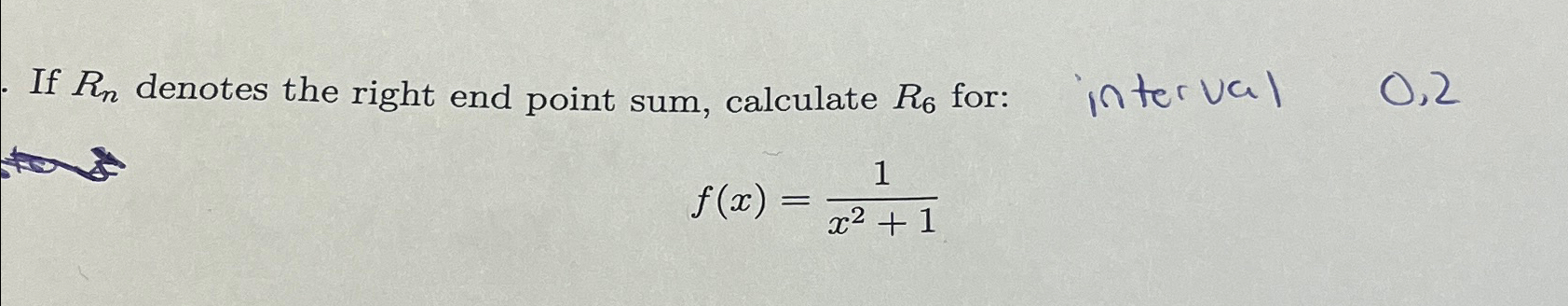 Solved If Rn ﻿denotes the right end point sum, calculate R6 | Chegg.com