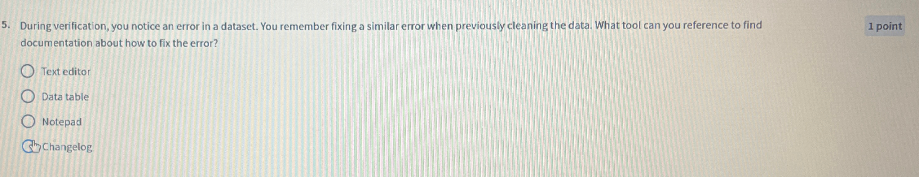 Solved During verification, you notice an error in a | Chegg.com