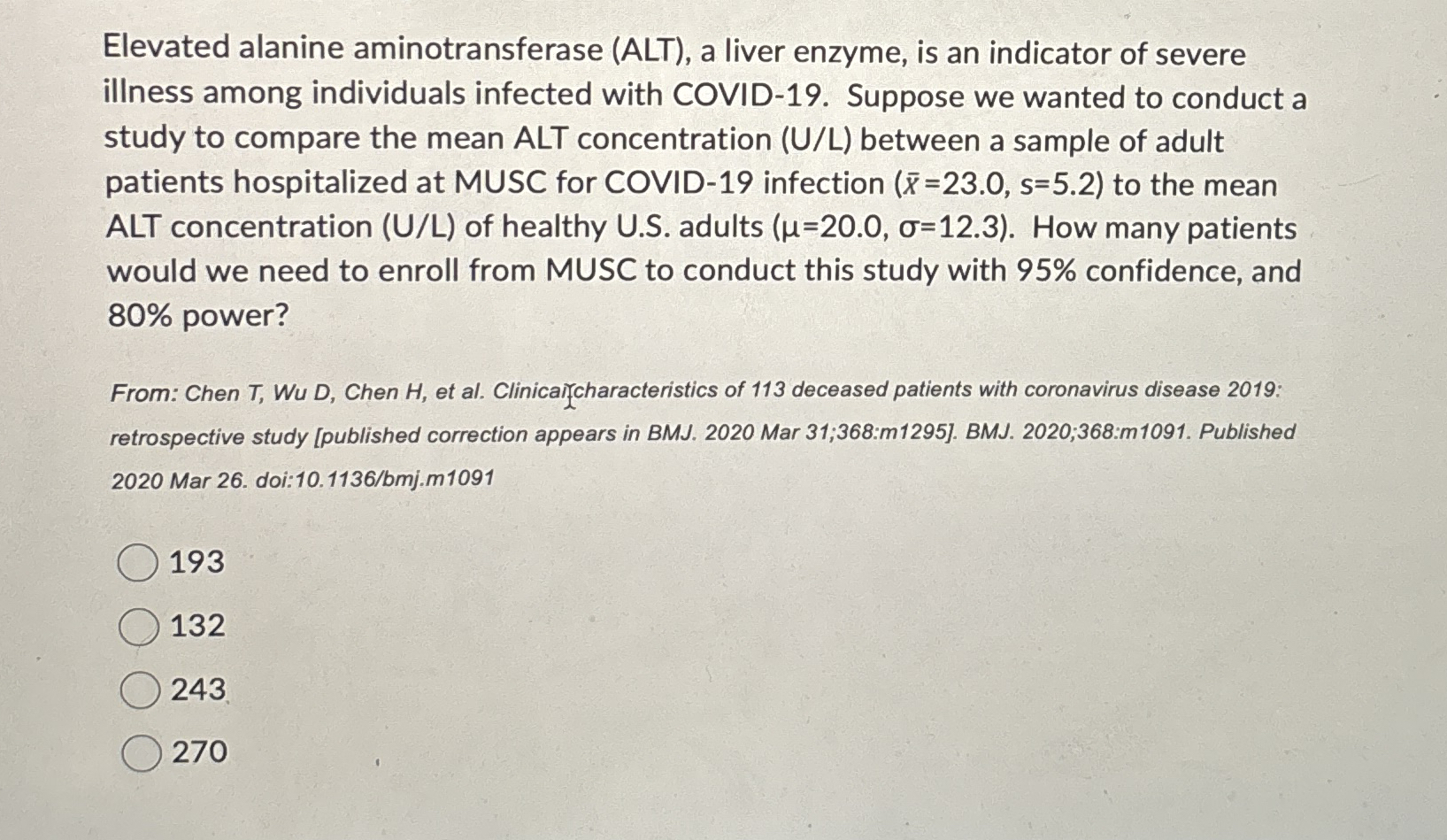Solved Elevated alanine aminotransferase (ALT), ﻿a liver | Chegg.com