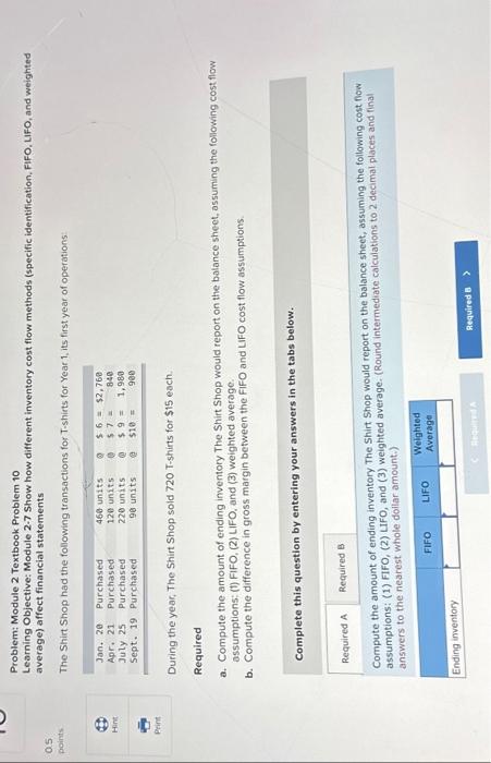 Solved Problem: Module 2 Textbook Problem 10 Learning | Chegg.com