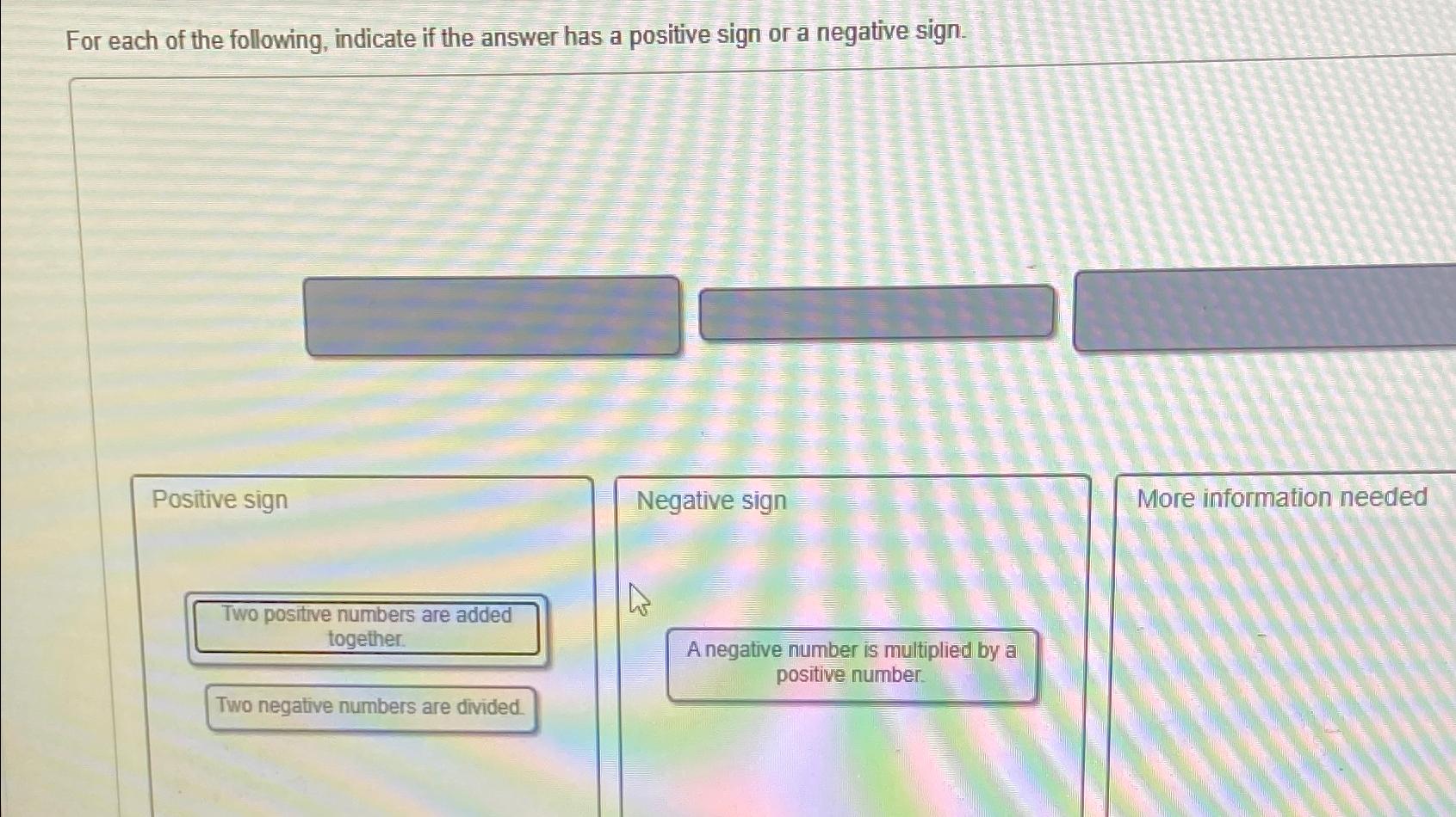 Solved For each of the following, indicate if the answer has | Chegg.com
