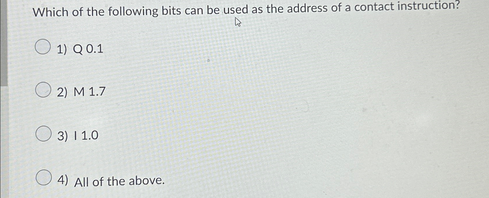 Solved Which of the following bits can be used as the | Chegg.com
