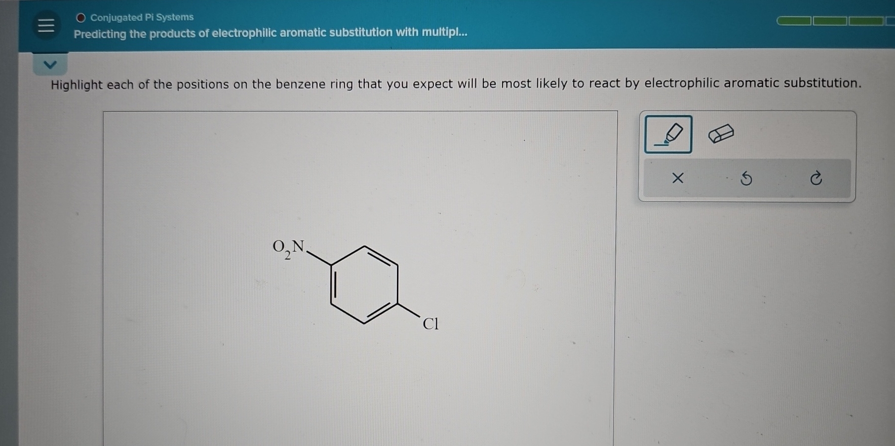 Solved Highlight each of the positions on the benzene ring | Chegg.com