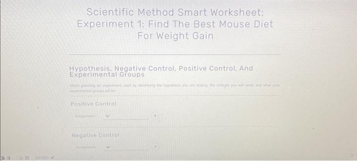 Solved Scientific Method Smart Worksheet: Experiment 1: Find | Chegg.com Solved Scientific Method Smart Worksheet: Experiment 1: Find | Chegg.com