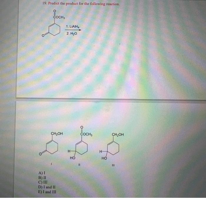 Solved 20 What Is The Likely Product Of The Reaction Shown