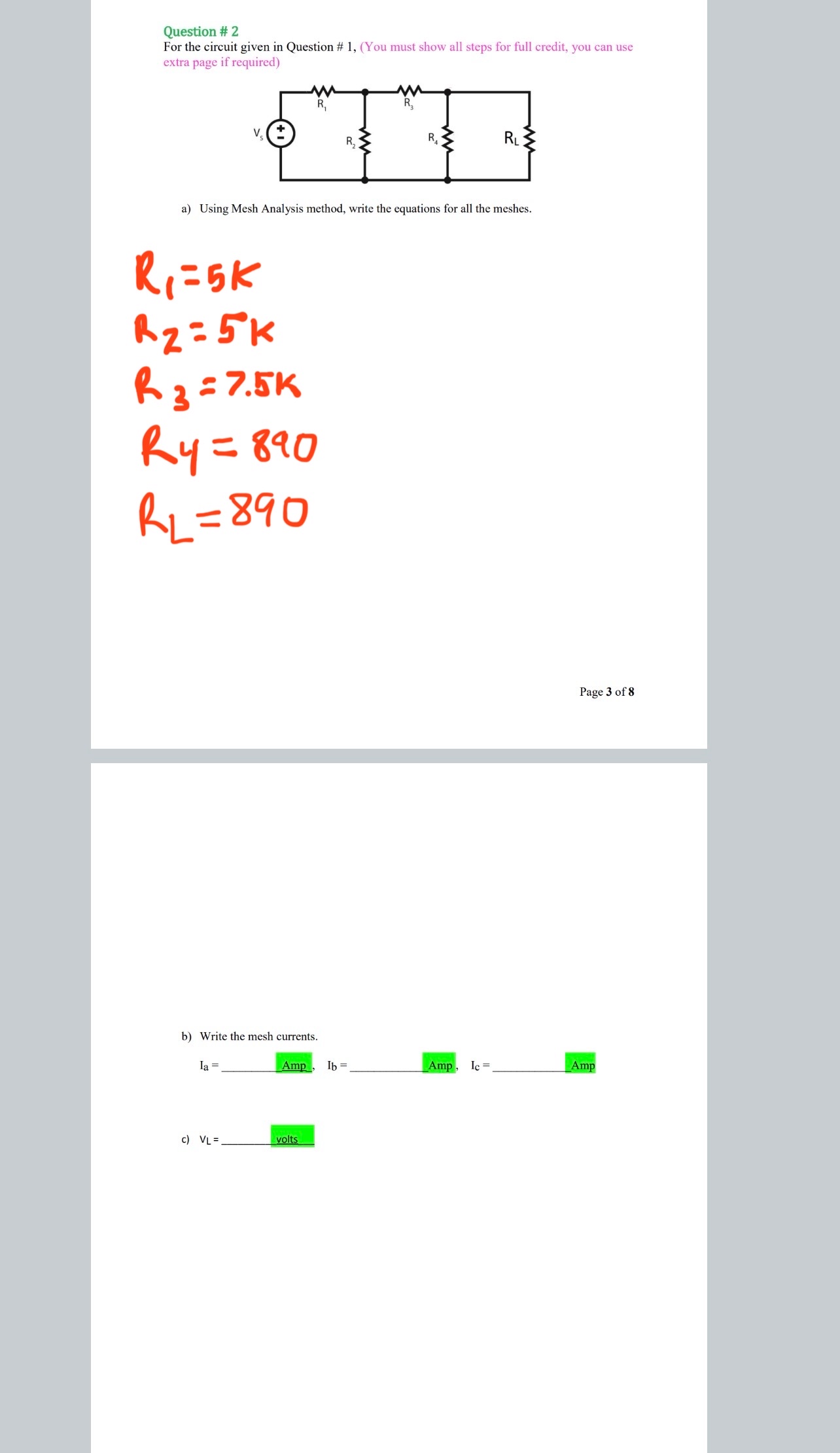 Question # 2Use these | Chegg.com