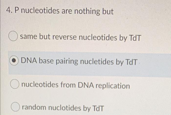 Solved 4.P nucleotides are nothing but same but reverse | Chegg.com