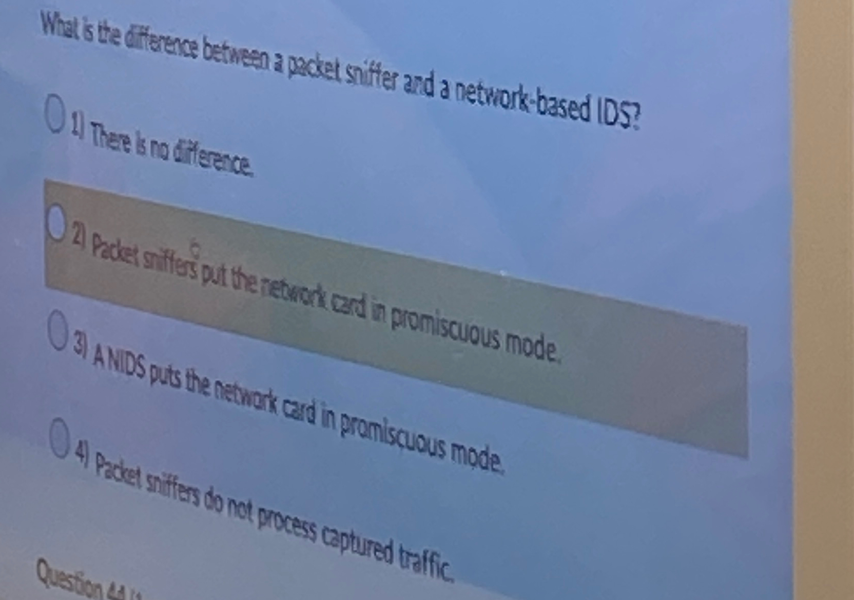 Solved What is the difference between a packet sniffer and a | Chegg.com