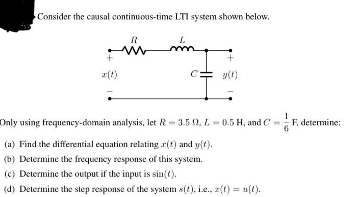 Solved Consider the causal continuous-time LTI system shown | Chegg.com