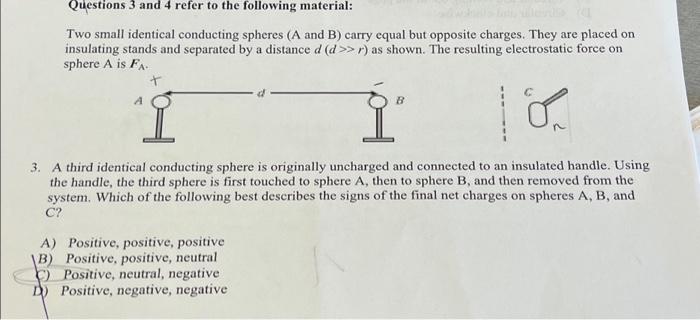 Solved Questions 3 and 4 refer to the following material: | Chegg.com