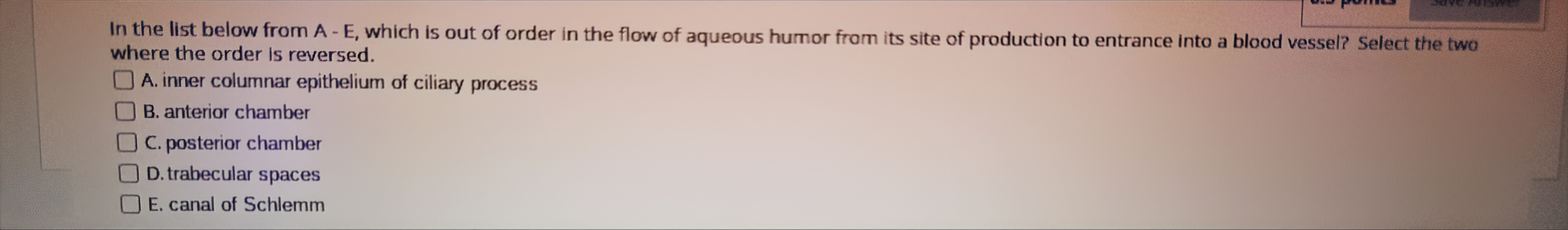 Solved In the list below from A-E, ﻿which is out of order in | Chegg.com