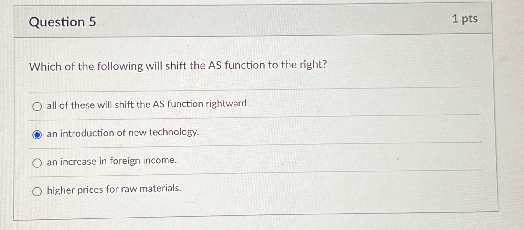 Solved Question 51 ﻿ptsWhich of the following will shift the | Chegg.com