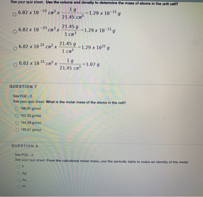 See PQ2 - 1. See your quiz sheet diagram. | Chegg.com