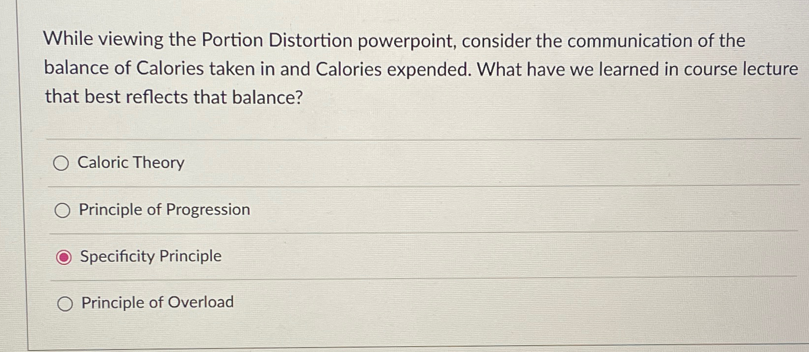 Solved While viewing the Portion Distortion powerpoint, | Chegg.com