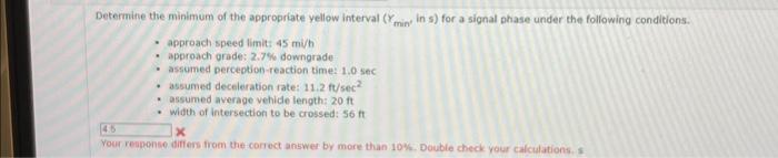 Determine the minimum of the appropriate yellow | Chegg.com