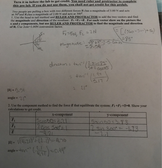 Solved 3. How are the magnitudes of equilibrant and | Chegg.com