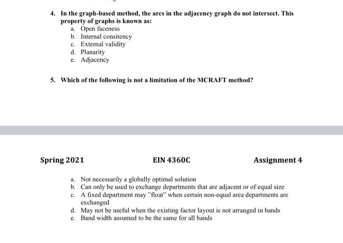 Solved 4. In the graph-based method, the ares in the | Chegg.com