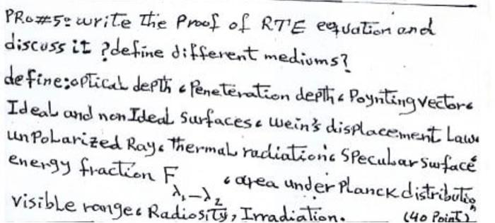 Solved PRo\#50 write the Proof of RTE equation and discuss | Chegg.com
