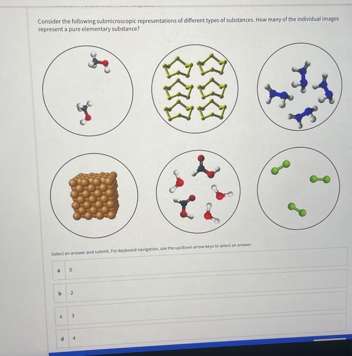 Solved Consider the following submicroscopic representations | Chegg.com
