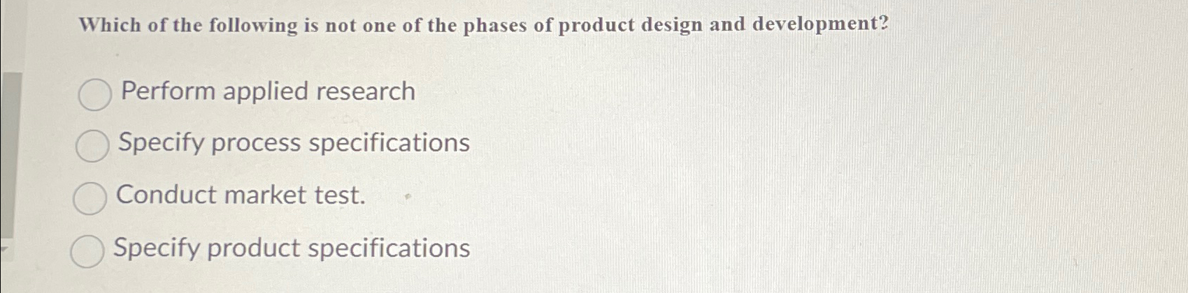 Solved Which of the following is not one of the phases of | Chegg.com