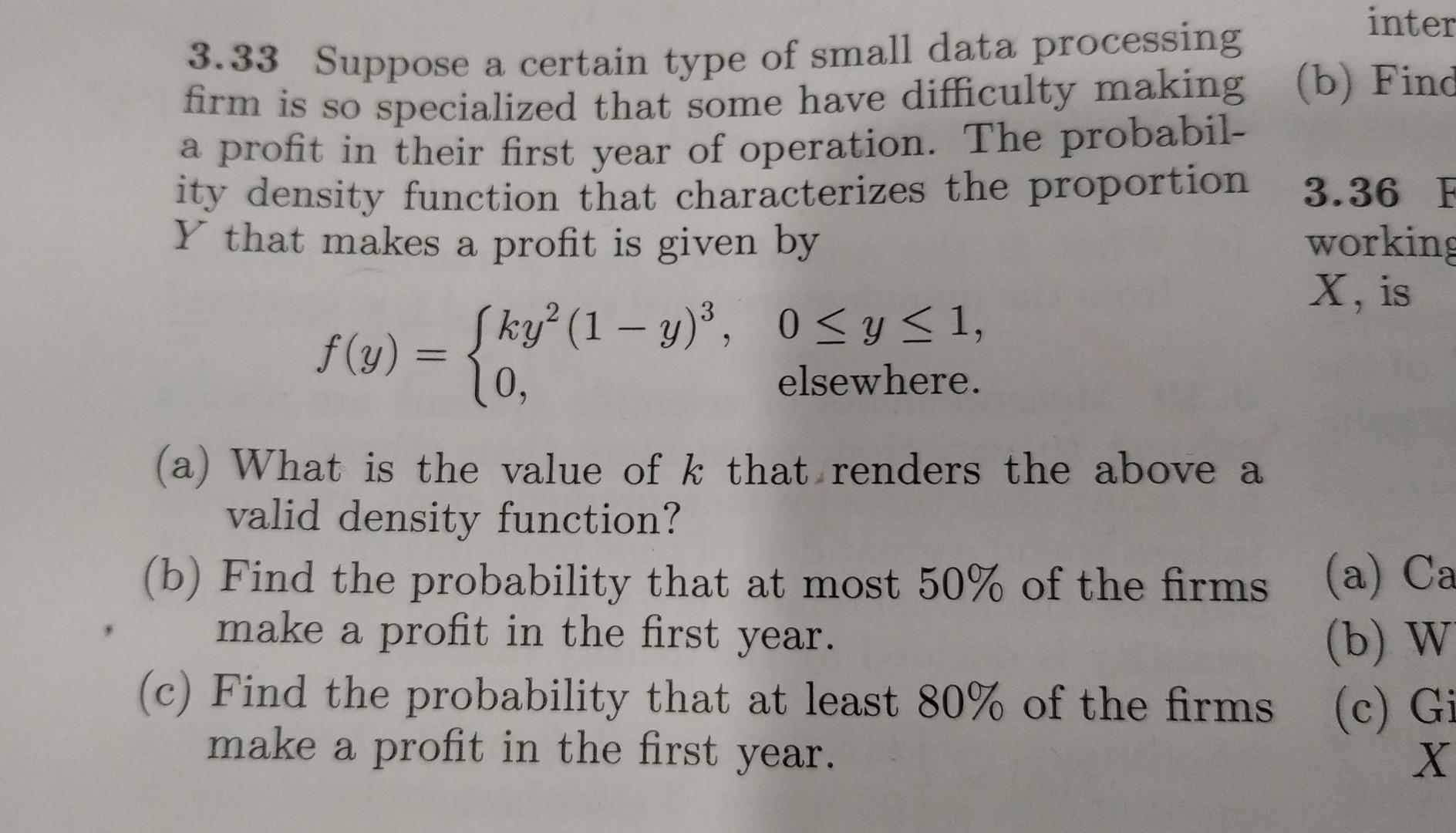 Solved inter 3.33 Suppose a certain type of small data | Chegg.com