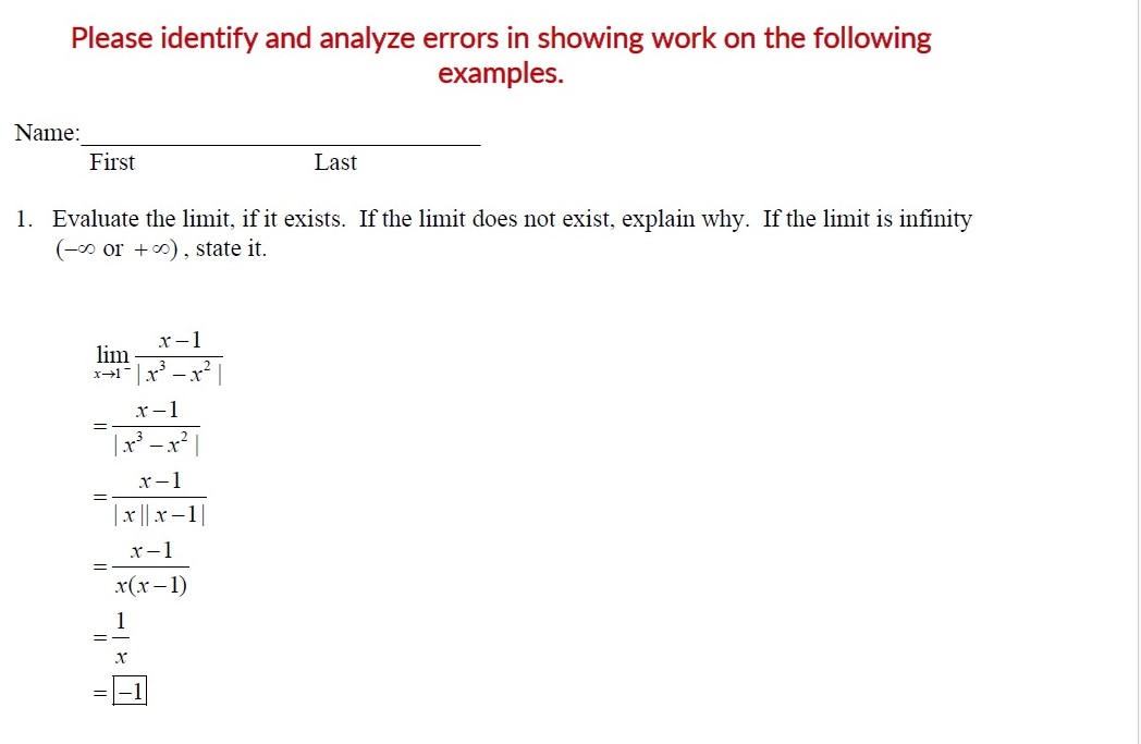 Please identify and analyze all errors in showing | Chegg.com