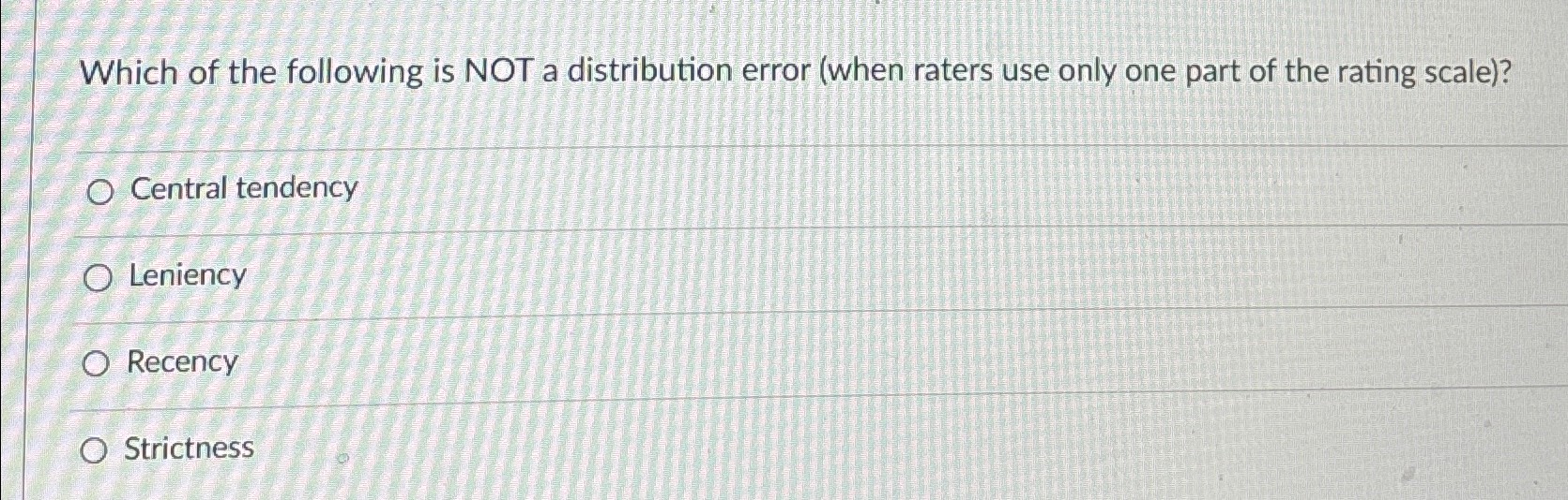 Solved Which of the following is NOT a distribution error | Chegg.com