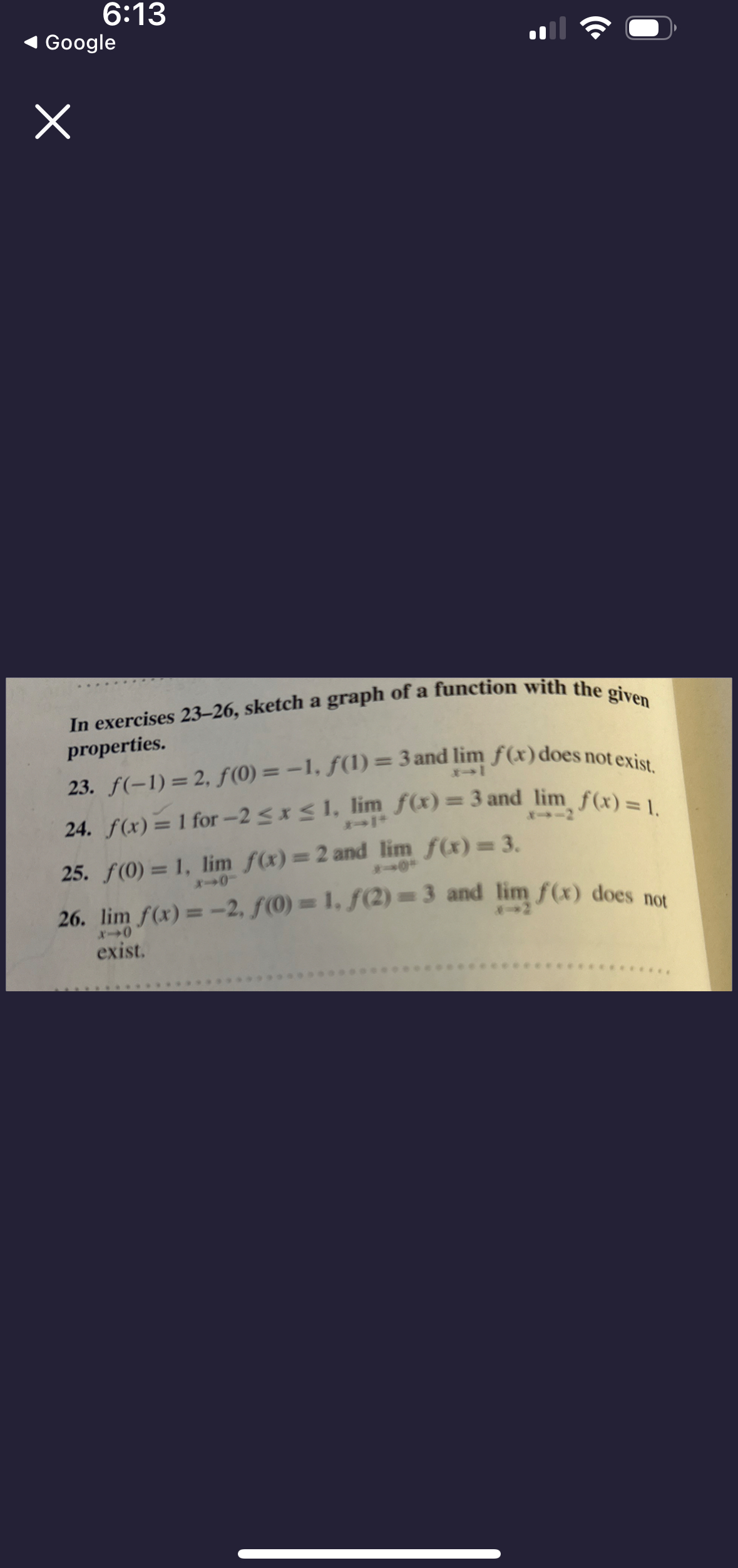 Solved 6:13GoogleIn exercises 23-26, ﻿sketch a graph of a | Chegg.com
