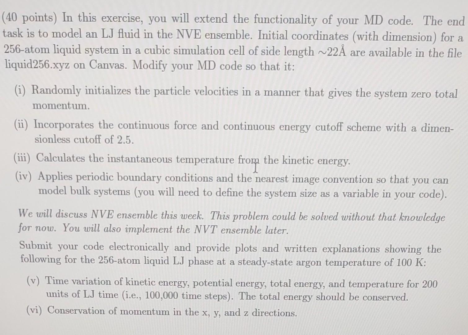 Solved 40 points) In this exercise, you will extend the | Chegg.com