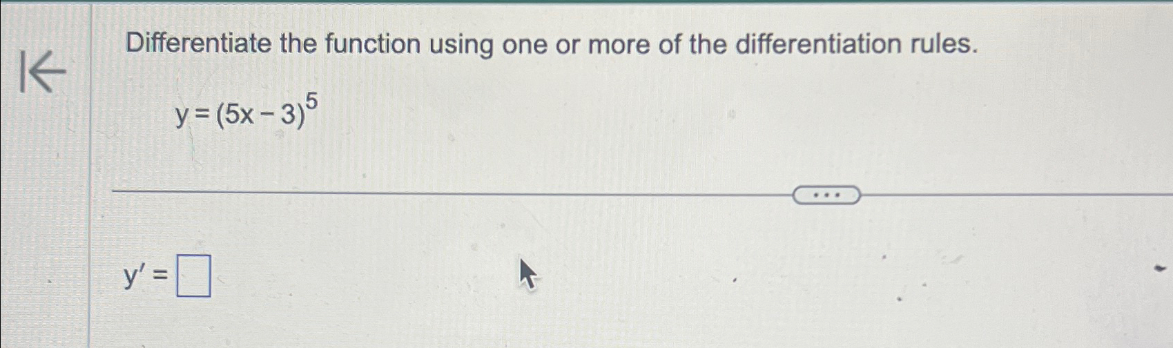 Solved Differentiate the function using one or more of the | Chegg.com