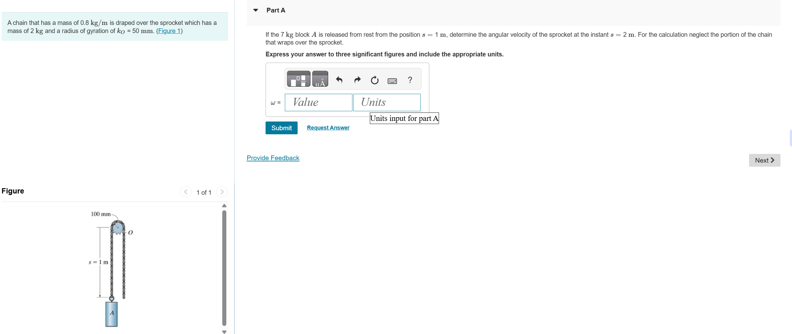Solved If the 7 ﻿kg block \( ﻿A \) ﻿is released from rest | Chegg.com