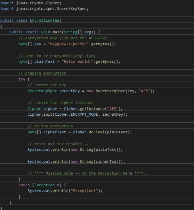 Solved Asient-&Using the AES-128 Encryption Cipherin | Chegg.com
