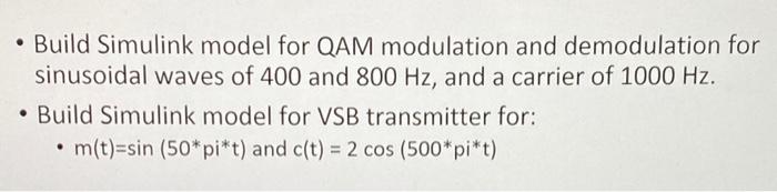 Build Simulink model for QAM modulation and | Chegg.com