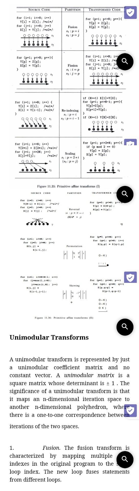 Solved Unimodular Transforms A unimodular transform is | Chegg.com