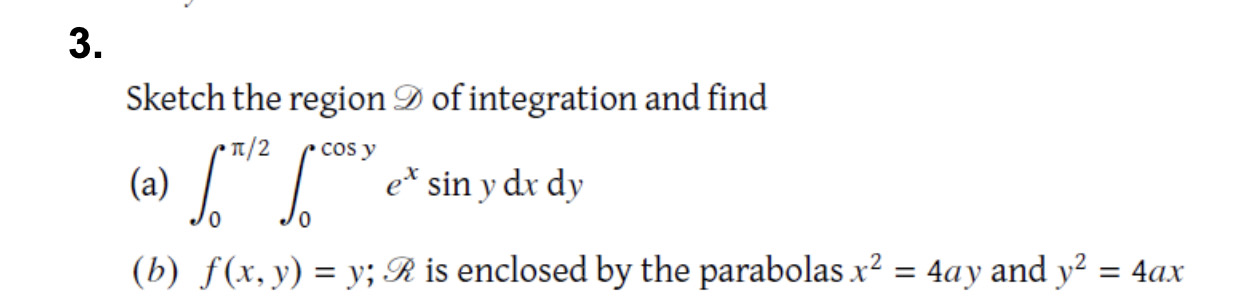Solved Sketch the region D ﻿of integration and | Chegg.com
