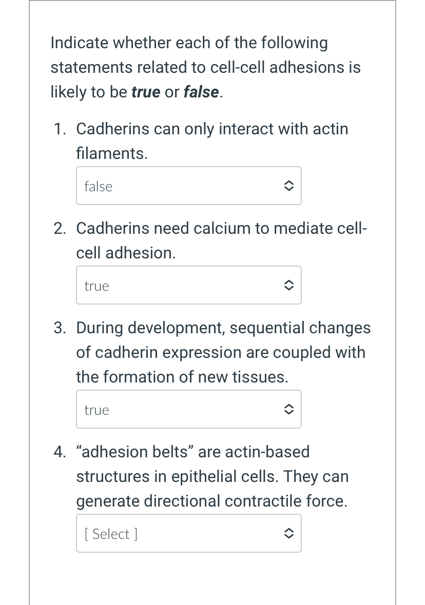 Solved Indicate whether each of the following statements | Chegg.com