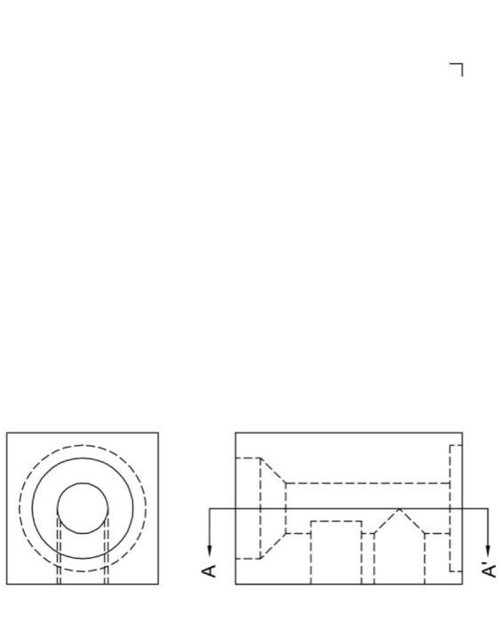 Solved Given the top view and right side view, draw the | Chegg.com