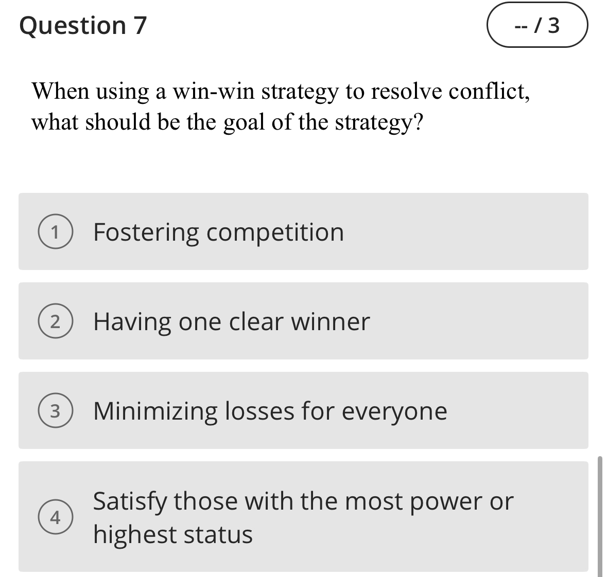 Solved Question 7--13When using a win-win strategy to | Chegg.com