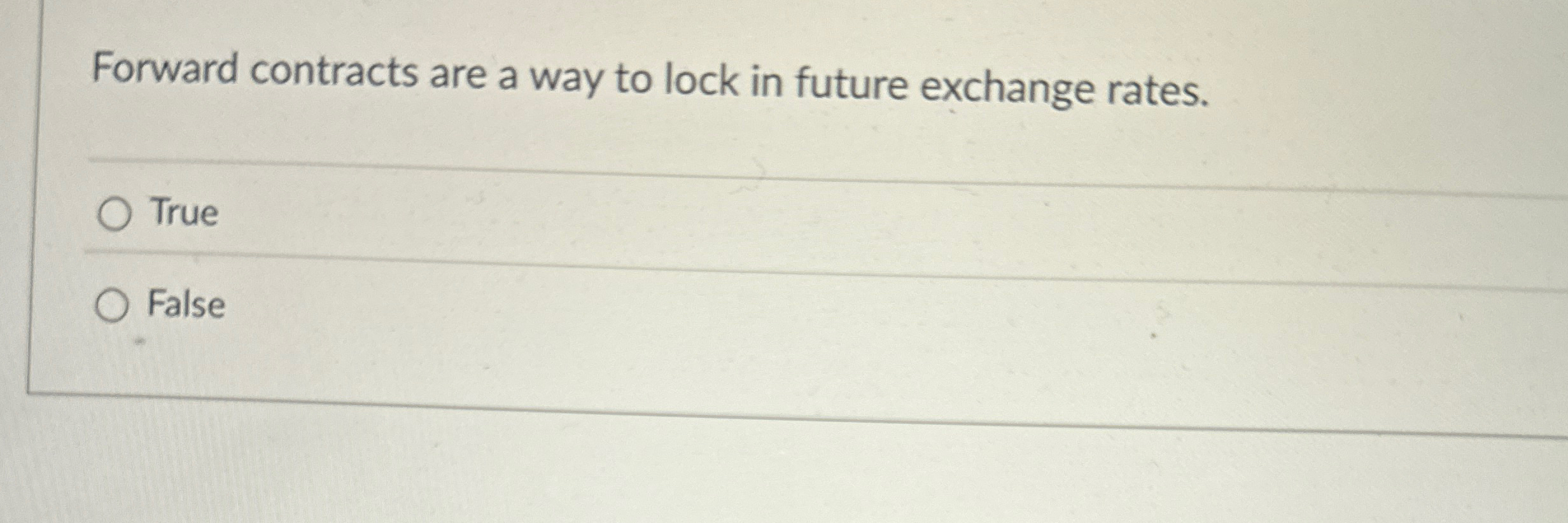 Solved Forward contracts are a way to lock in future | Chegg.com