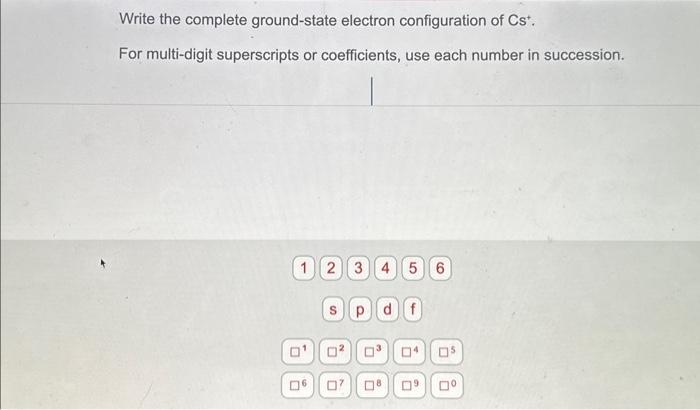 Solved Write the complete ground-state electron | Chegg.com