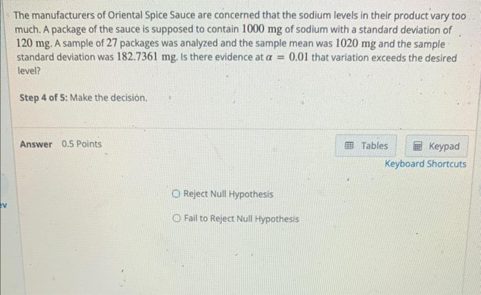 Solved The manufacturers of Oriental Spice Sauce are | Chegg.com