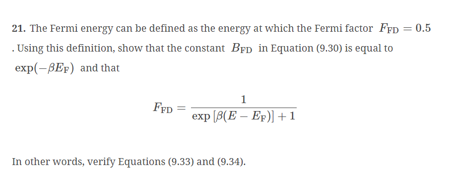 Solved The Fermi energy can be defined as the energy at | Chegg.com