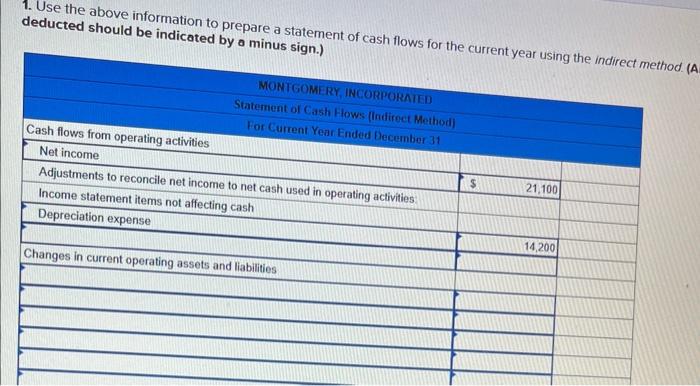 Solved Exercise 12-13 (Algo) Indirect: Preparing statement | Chegg.com