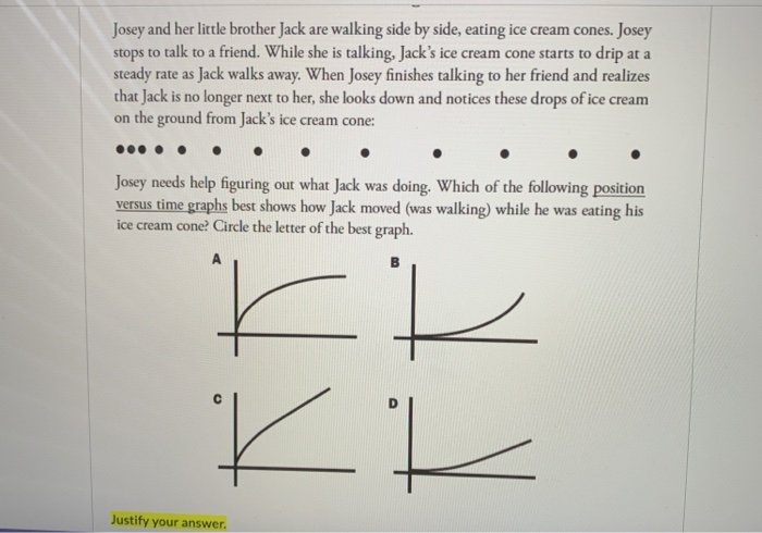 Solved Josey and her little brother Jack are walking side by | Chegg.com