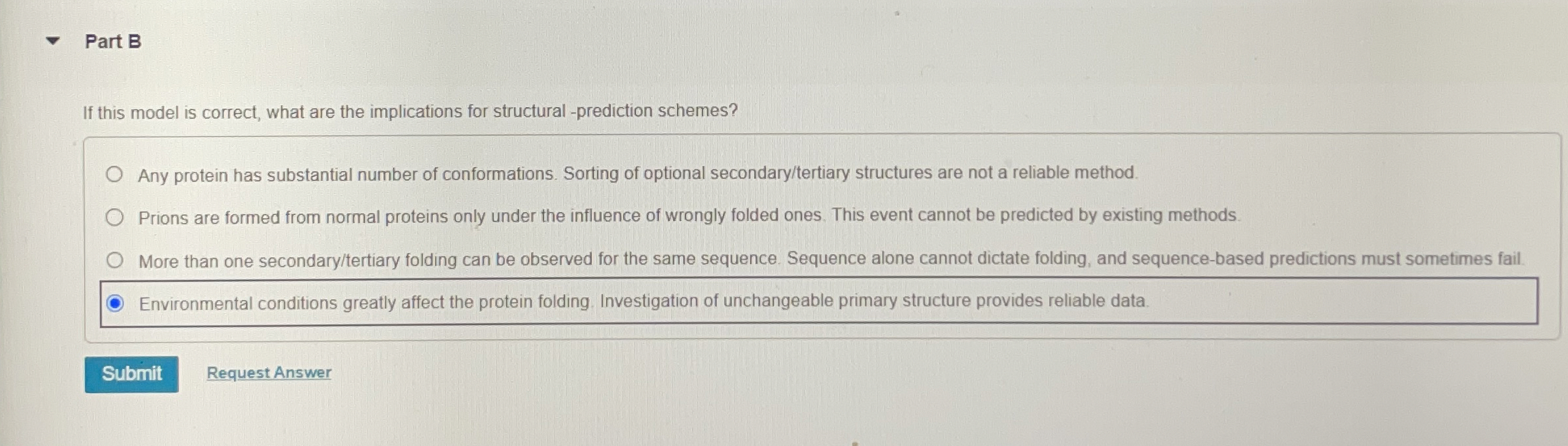 Solved Part BIf this model is correct, what are the | Chegg.com