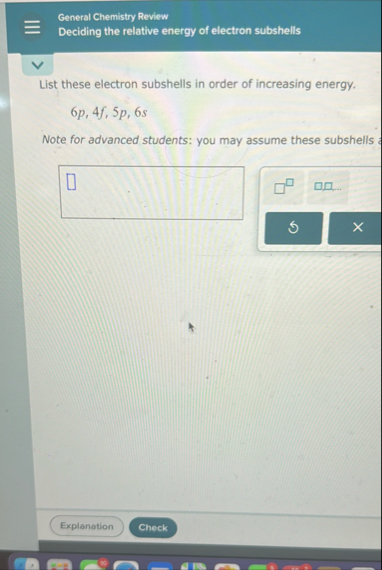 Solved General Chemistry ReviewDeciding the relative energy | Chegg.com