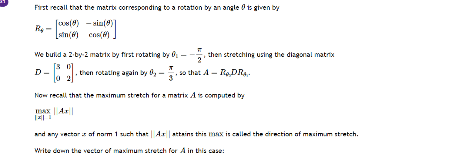 First recall that the matrix corresponding to a | Chegg.com