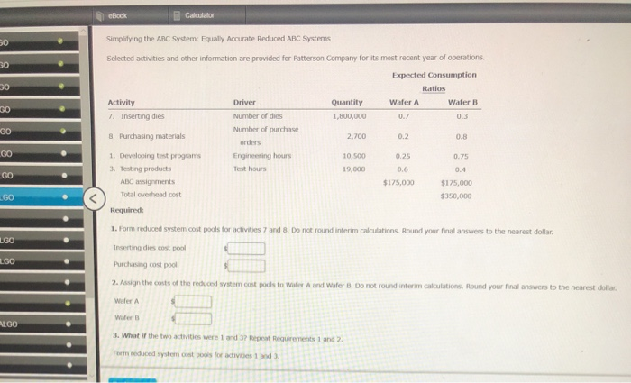 Solved Calculator Simplifying the ABC System: Equally | Chegg.com