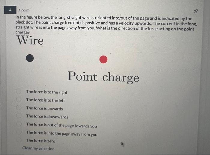 Solved 1 point In the figure below, the point charge and the | Chegg.com
